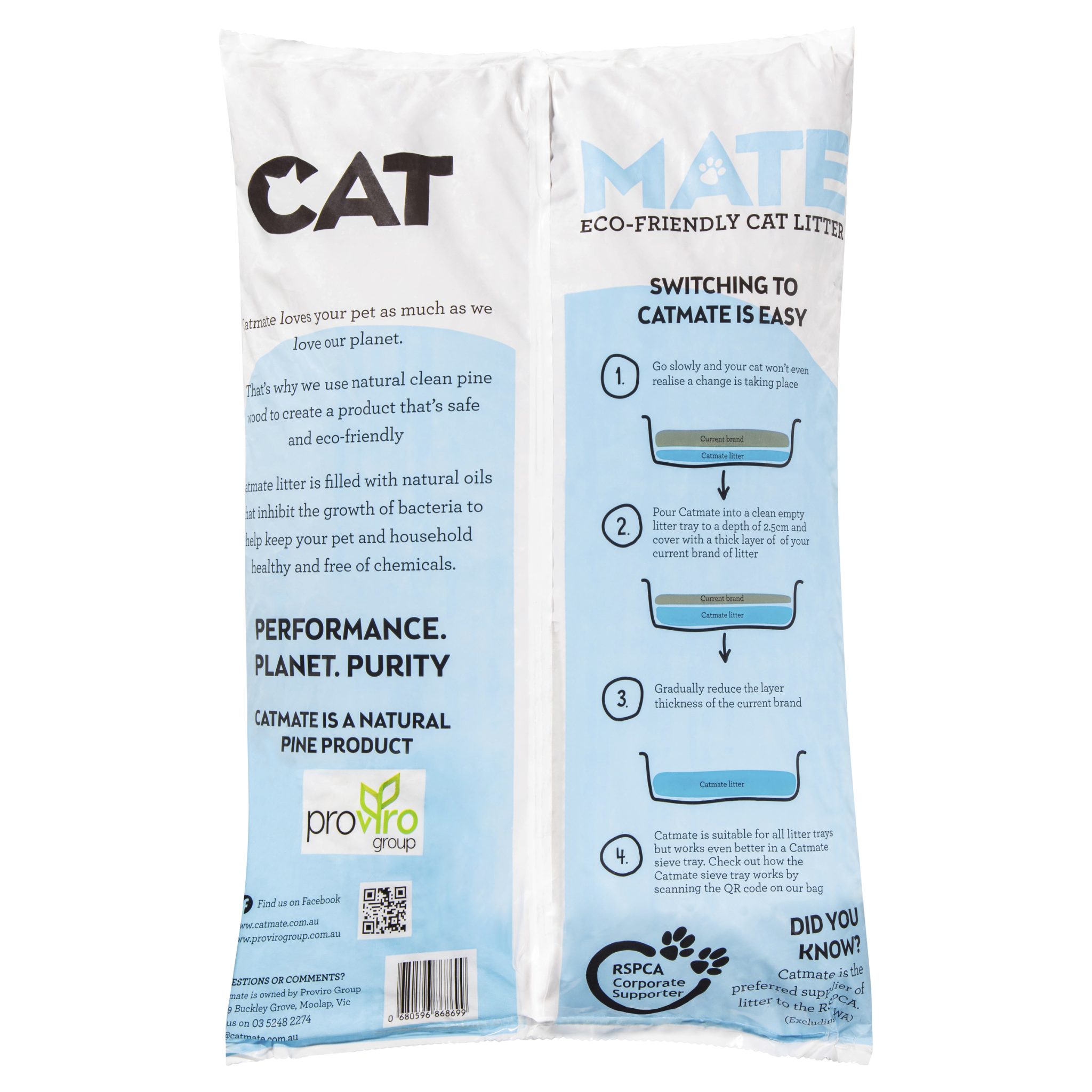 Catmate Wood Pellet Cat Litter - Proviro Group Australia